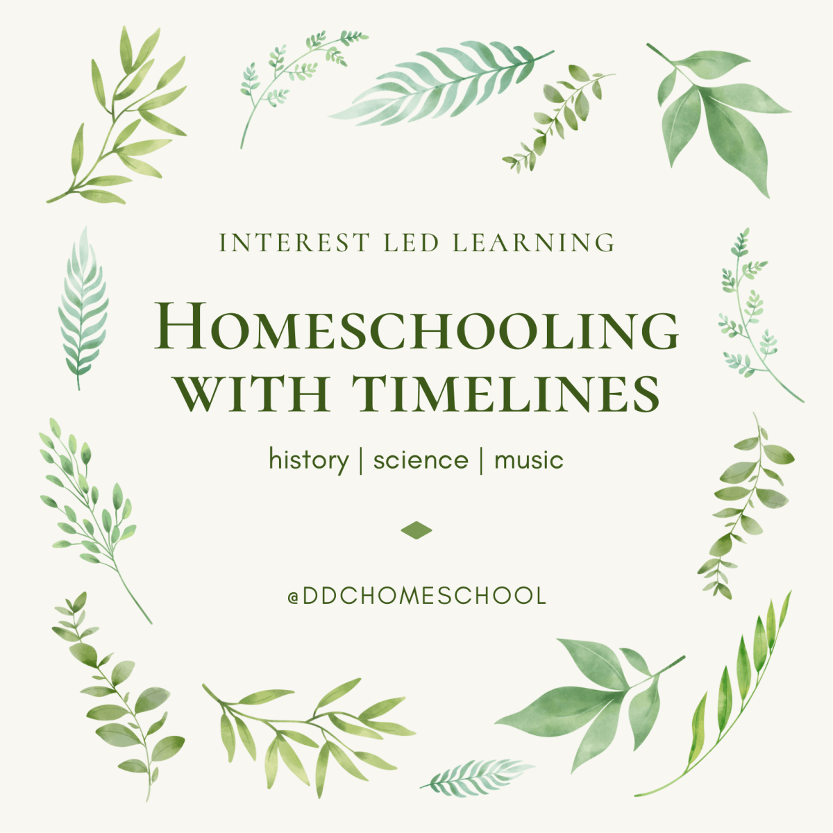 Homeschooling with Timelines: Covering History, Science & Music – DDC ...